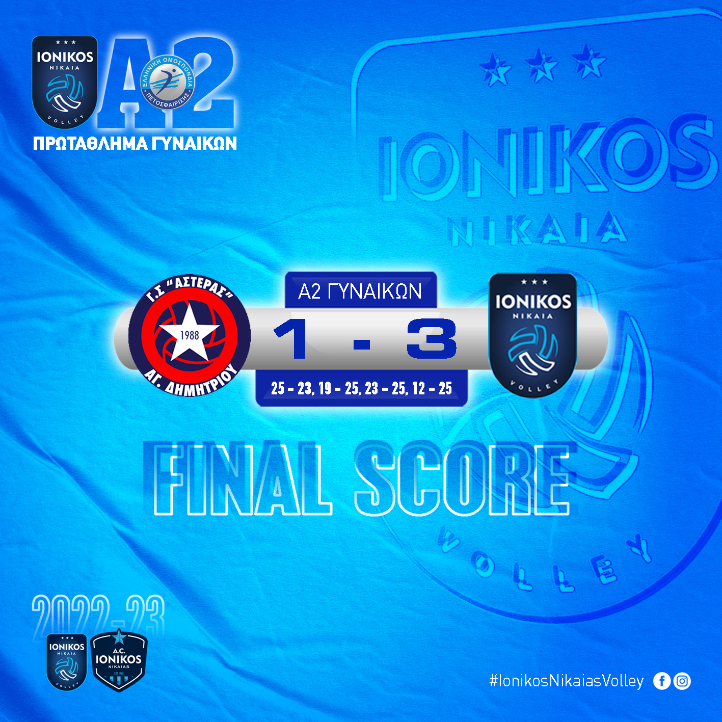 ΜΕ ΝΙΚΗ ΣΥΝΕΧΙΣΕ Η ΟΜΑΔΑ ΜΑΣ! ΠΡΩΤΑΘΛΗΜΑ Α2 VOLLEY ΓΥΝΑΙΚΩΝ - Α΄ ΖΩΝΗ ...