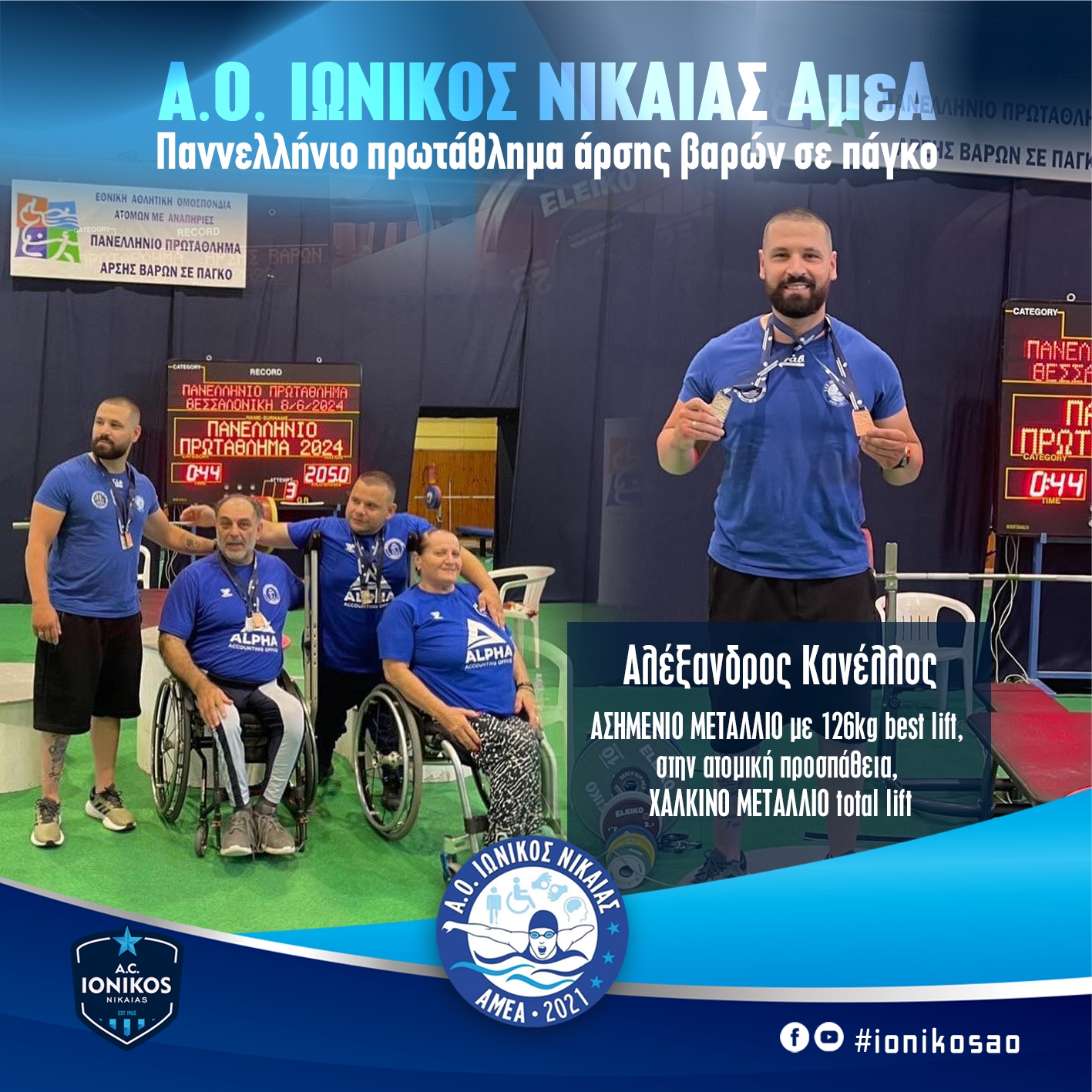 Πανελλήνιο πρωτάθλημα ανδρών γυναικών Άρσης βαρών σε πάγκο - A.C ...